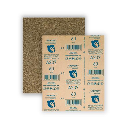 LIXA PARA MADEIRA 60 - PACOTE COM 50 PEÇAS - NORTON