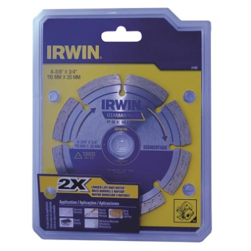 DISCO DIAMANTADO PREMIUM SEGMENTADO 4.3/8'' - IRWIN