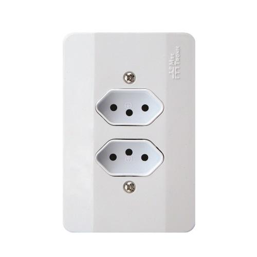 CONJUNTO 2 TOMADAS 3P 20A VERTICAL - LINHA MILLENIUM - MECTRONIC