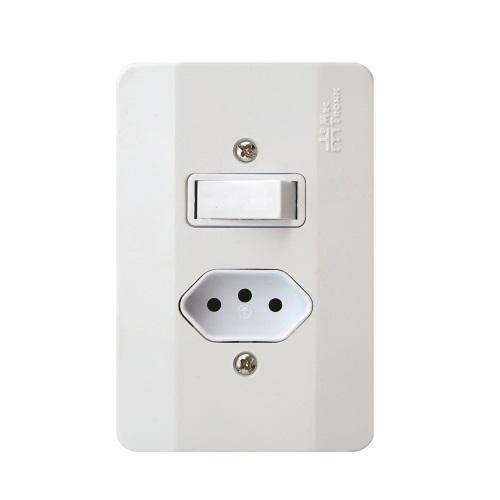 CONJUNTO INTERRUPTOR PARALELO + TOMADA 20A - LINHA MILLENIUM - MECTRONIC CONJUNTO INTERRUPTOR PARALELO + TOMADA 20A - LINHA MILLENIUM - MECTRONIC