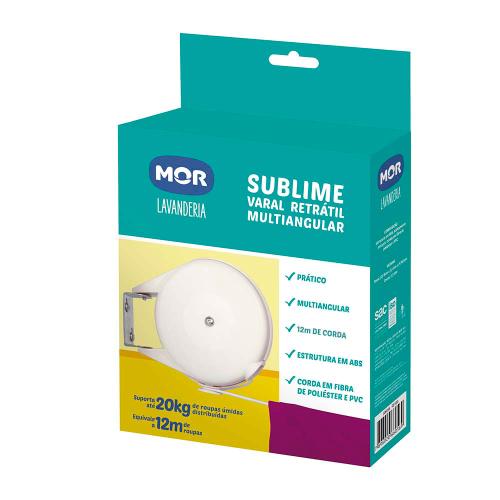 VARAL RETRÁTIL 12 METROS DE CORDA - MOR