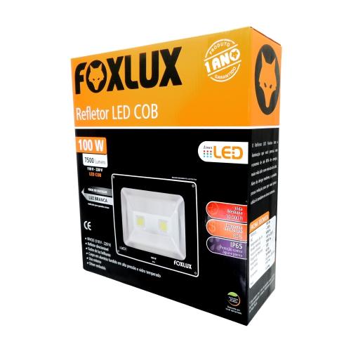 REFLETOR LED 100 WATTS - 6500K - FOXLUX