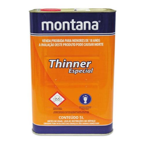 THINNER ESPECIAL DILUIÇÃO 5 LITROS - MONTANA