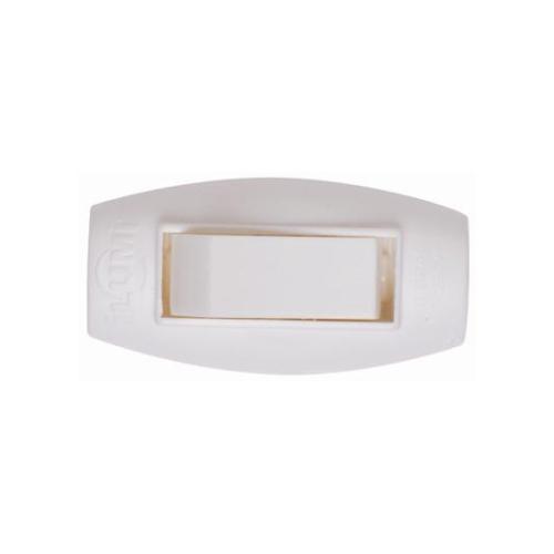 CONJUNTO INTERRUPTOR MEIO FIO (PÊRA) BRANCO - ILUMI