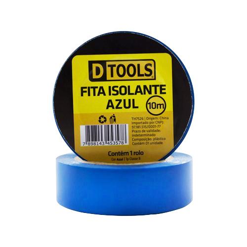 FITA ISOLANTE AZUL 10 METROS - DTOOLS