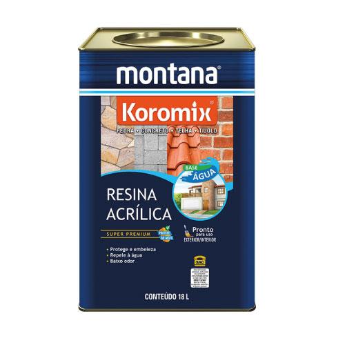RESINA ACRILICA BASE D'AGUA CINZA MONTANA 18 LITROS - MONTANA