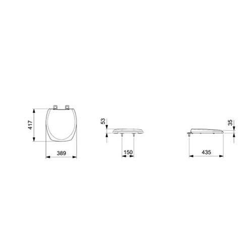 ASSENTO THEMA SOFT CLOSE BRANCO - ROCA