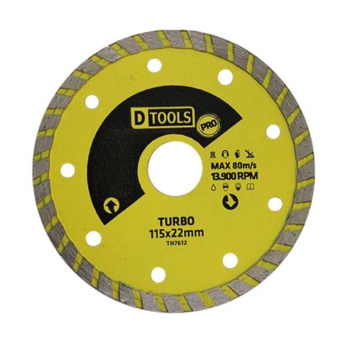 DISCO DIAMANTADO TURBO PRO 115X22MM - DTOOLS