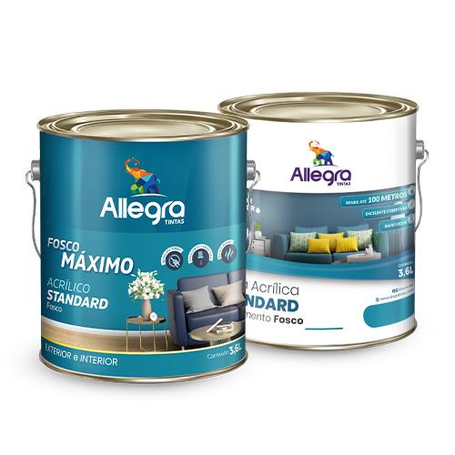 TINTA FOSCO MAXIMO STANDARD FOSCO CINZA PRATEADO 3,6L ALLEGRA