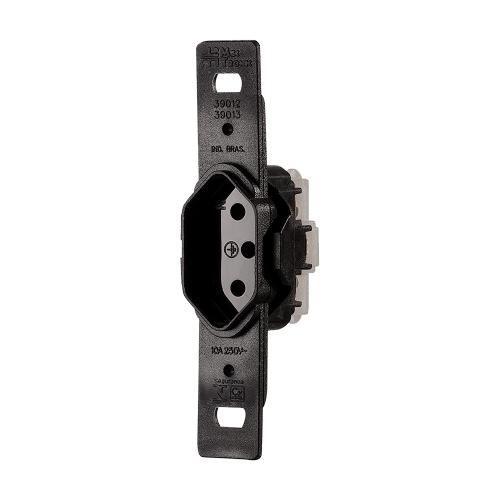 TOMADA VERTICAL 10A PRETO PARA CONDULETE - MECTRONIC