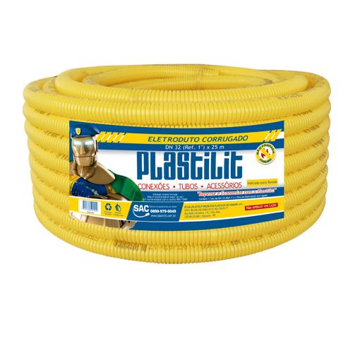 ELETRODUTO CORRUGADO AMARELO 20MM X 50 METROS - PLASTILIT [20591000]