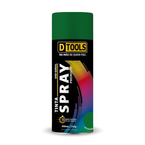 SPRAY PREMIUM USO GERAL VERDE 350ML - DTOOLS