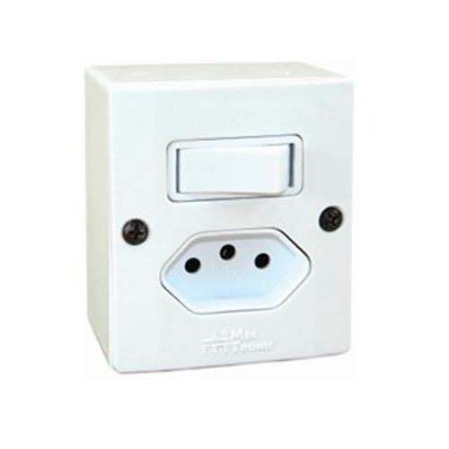 CONJUNTO INTERRUPTOR PARALELO + TOMADA 10A - MECTRONIC CONJUNTO INTERRUPTOR PARALELO + TOMADA 10A - MECTRONIC